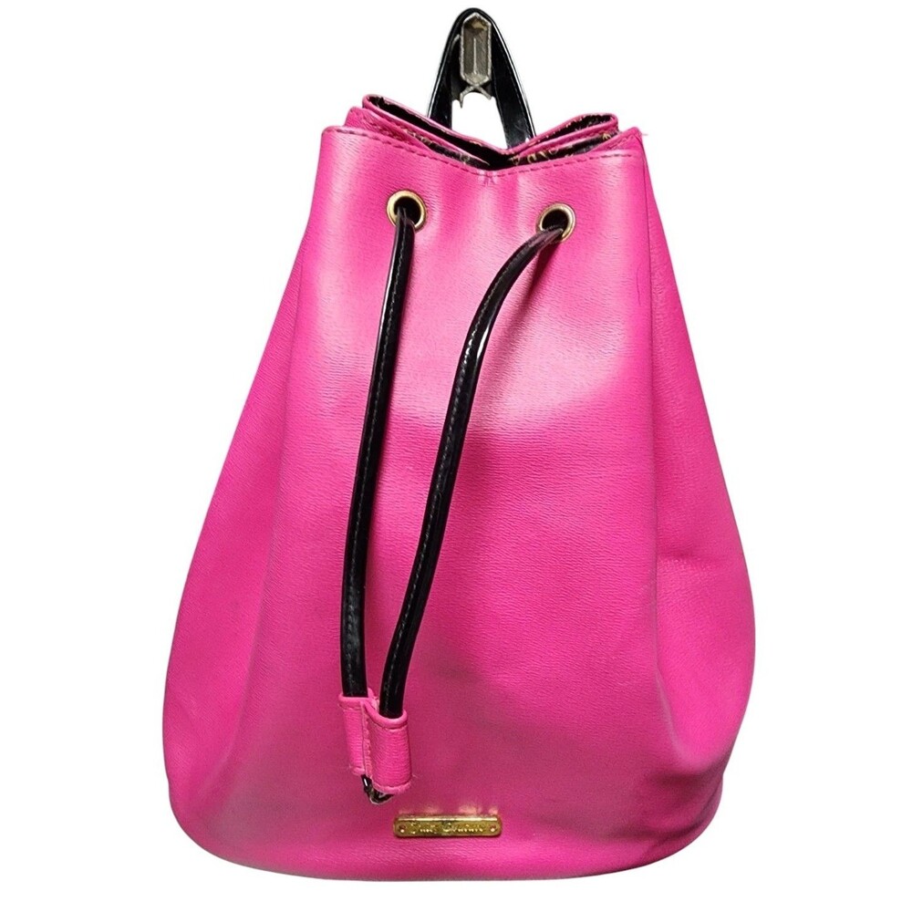 Juicy Couture Hot Pink Backpack Tote Pvc Large - Gem